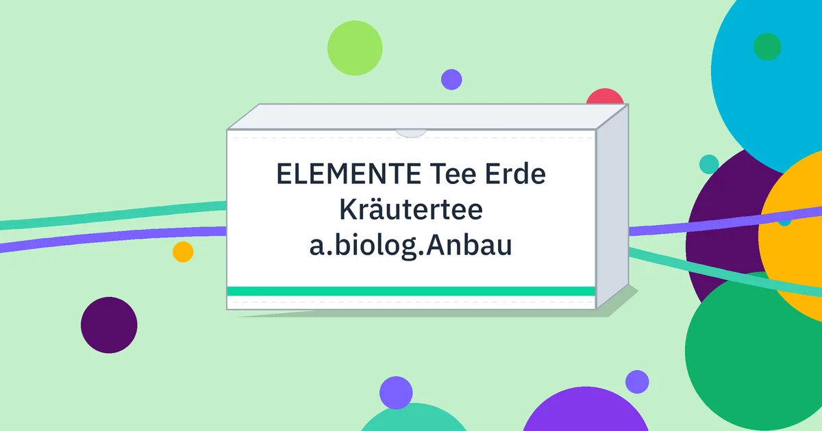 Symbolbild: Packung mit der Aufschrift ELEMENTE Tee Erde Kräutertee a.biolog.Anbau (PZN 11034692) – Verfügbarkeit und Bezug in Apotheken in Frankfurt am Main