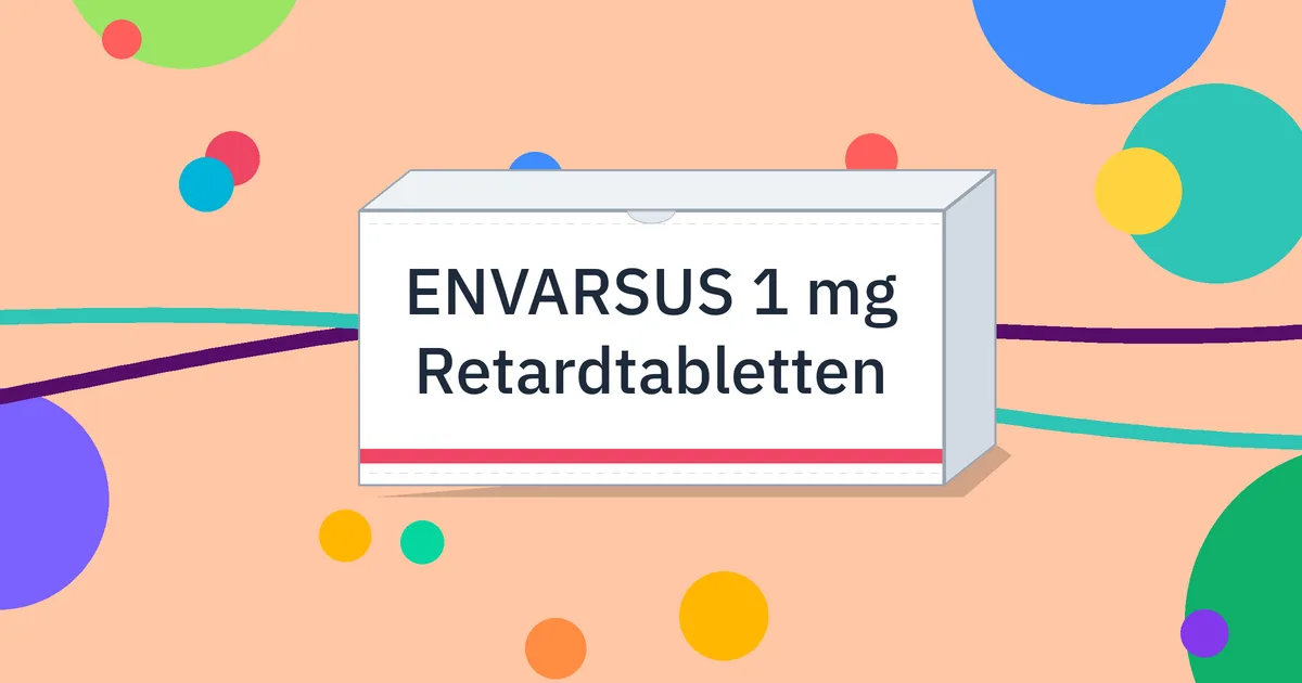 Symbolbild: Packung mit der Aufschrift ENVARSUS 1 mg Retardtabletten (PZN 13577468) – Verfügbarkeit und Bezug in Apotheken in Frankfurt am Main