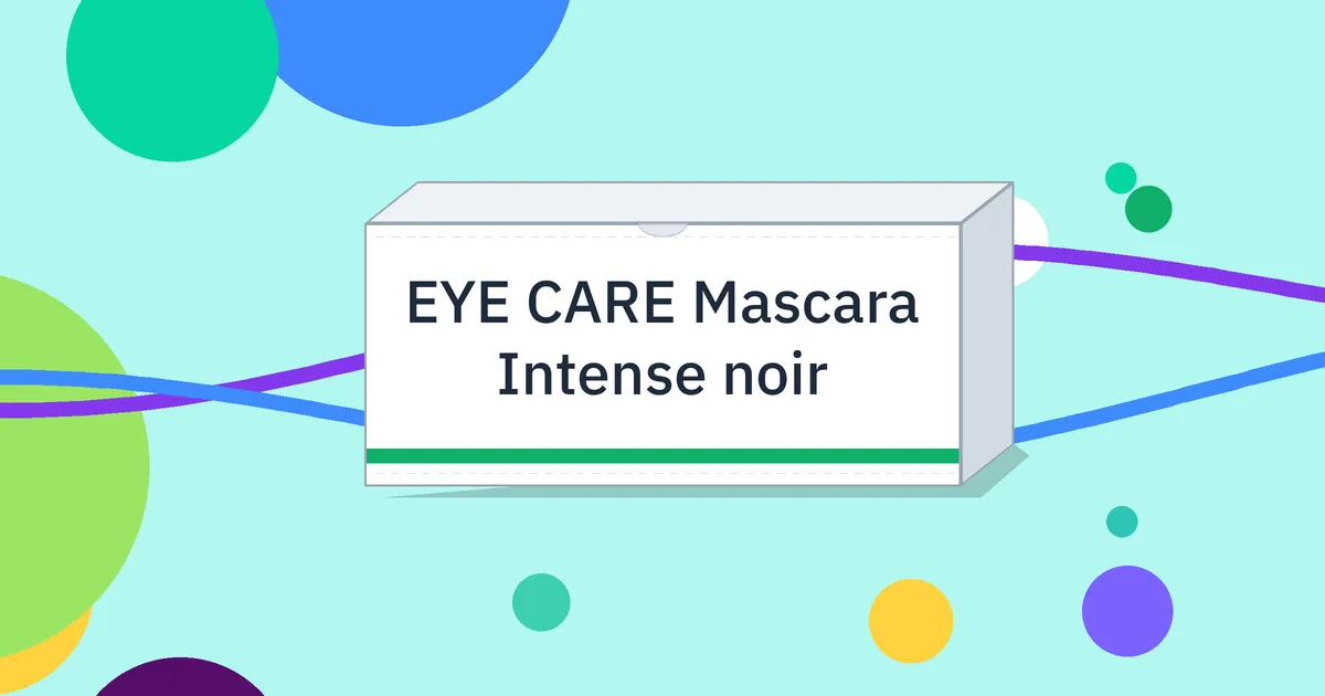 Symbolbild: Packung mit der Aufschrift EYE CARE Mascara Intense noir (PZN 16954931) – Verfügbarkeit und Bezug in Apotheken in Frankfurt am Main