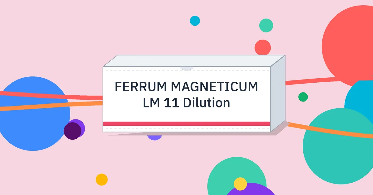 Symbolbild: Packung mit der Aufschrift FERRUM MAGNETICUM LM 11 Dilution (PZN 12849835) – Verfügbarkeit und Bezug in Apotheken in Frankfurt am Main