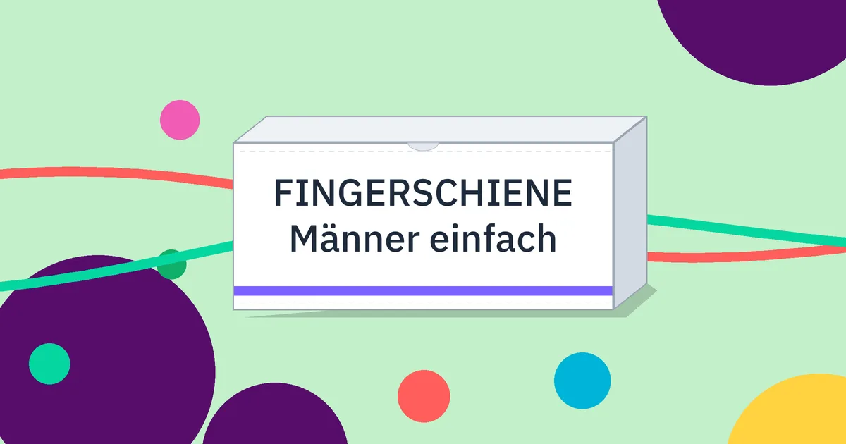 Symbolbild: Packung mit der Aufschrift FINGERSCHIENE Männer einfach (PZN 20187667) – Verfügbarkeit und Bezug in Apotheken in Frankfurt am Main