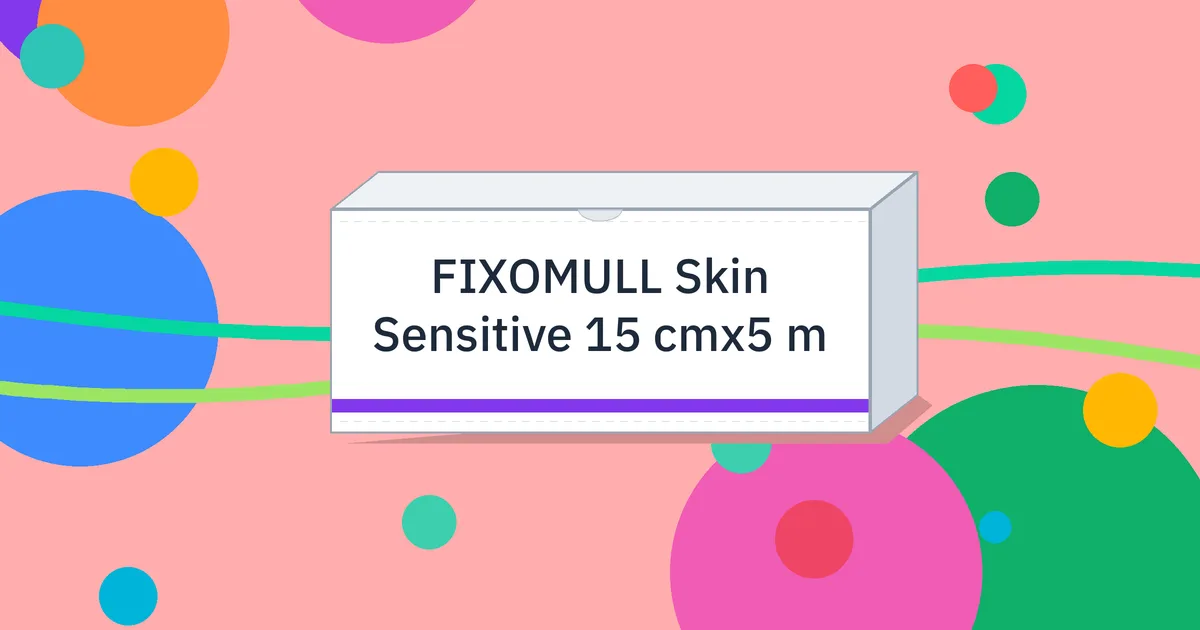 Symbolbild: Packung mit der Aufschrift FIXOMULL Skin Sensitive 15 cmx5 m (PZN 19788806) – Verfügbarkeit und Bezug in Apotheken in Frankfurt am Main