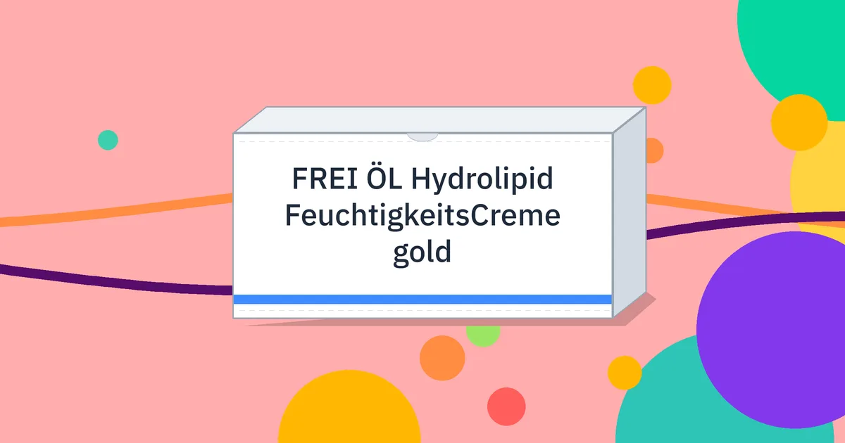 Symbolbild: Packung mit der Aufschrift FREI ÖL Hydrolipid FeuchtigkeitsCreme gold (PZN 18212725) – Verfügbarkeit und Bezug in Apotheken in Frankfurt am Main