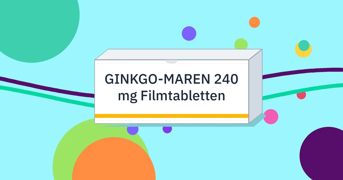 Symbolbild: Packung mit der Aufschrift GINKGO-MAREN 240 mg Filmtabletten (PZN 12580497) – Verfügbarkeit und Bezug in Apotheken in Frankfurt am Main