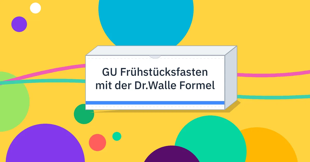 Symbolbild: Packung mit der Aufschrift GU Frühstücksfasten mit der Dr.Walle Formel (PZN 17062181) – Verfügbarkeit und Bezug in Apotheken in Frankfurt am Main