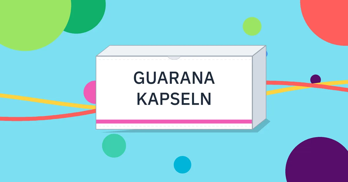 Symbolbild: Packung mit der Aufschrift GUARANA KAPSELN (PZN 06871718) – Verfügbarkeit und Bezug in Apotheken in Frankfurt am Main