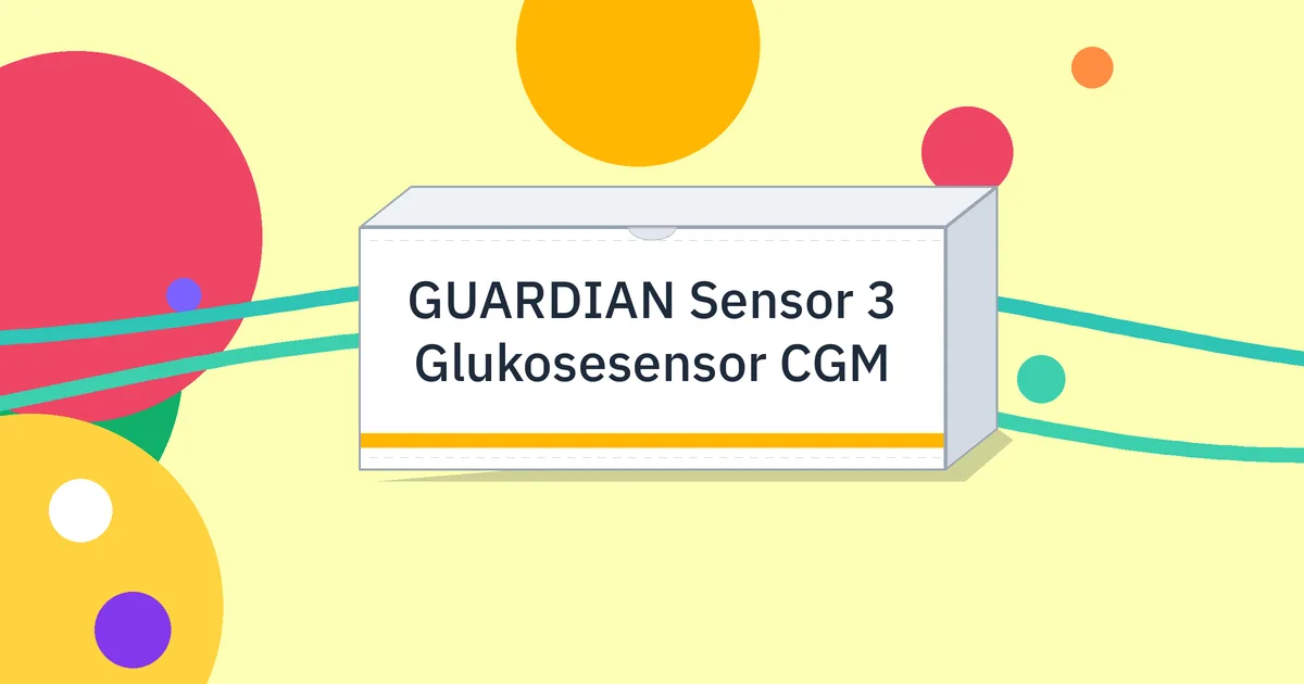 Symbolbild: Packung mit der Aufschrift GUARDIAN Sensor 3 Glukosesensor CGM (PZN 17425614) – Verfügbarkeit und Bezug in Apotheken in Frankfurt am Main