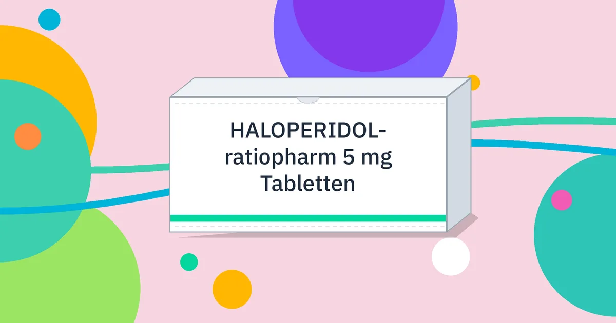 Symbolbild: Packung mit der Aufschrift HALOPERIDOL-ratiopharm 5 mg Tabletten (PZN 04556929) – Verfügbarkeit und Bezug in Apotheken in Frankfurt am Main