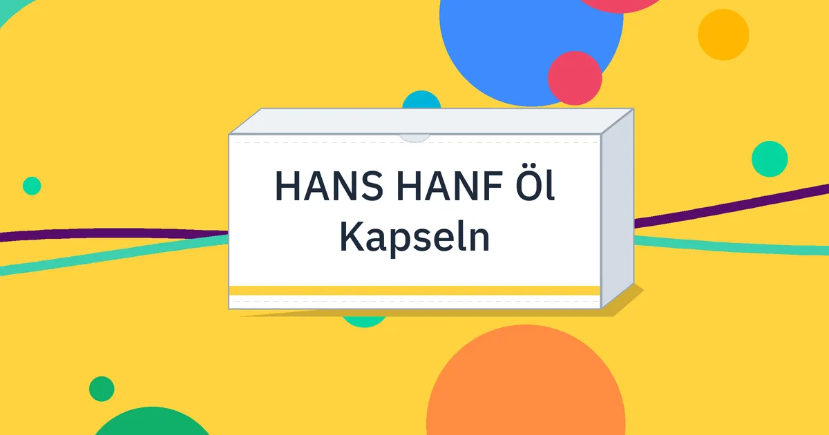 Symbolbild: Packung mit der Aufschrift HANS HANF Öl Kapseln (PZN 18366859) – Verfügbarkeit und Bezug in Apotheken in Frankfurt am Main