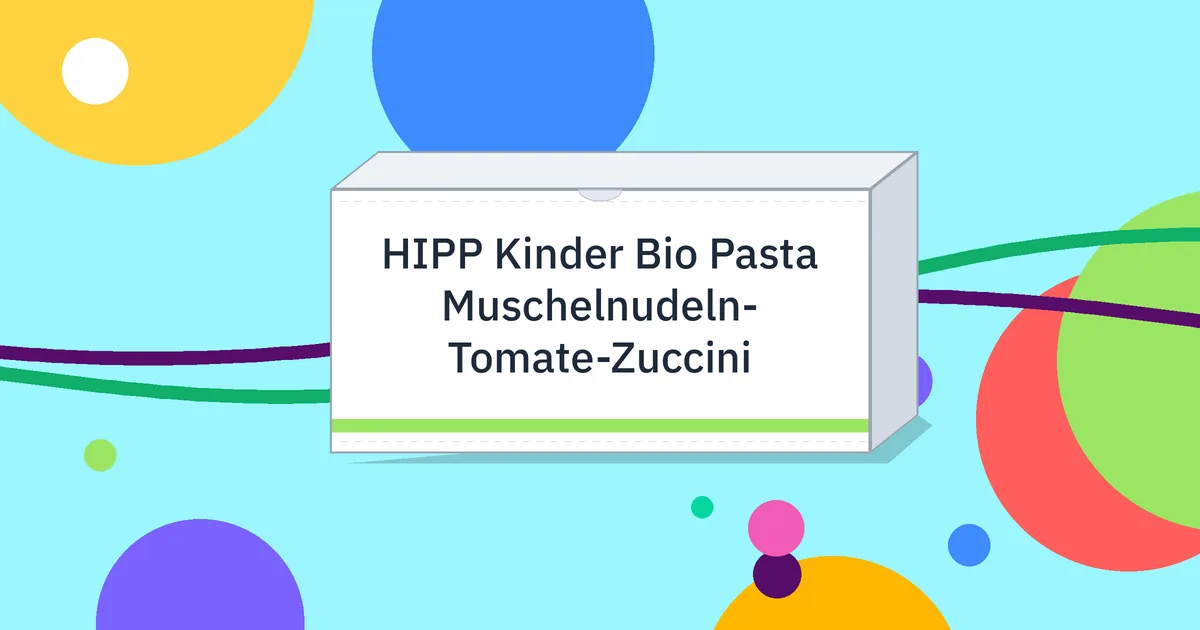 Symbolbild: Packung mit der Aufschrift HIPP Kinder Bio Pasta Muschelnudeln-Tomate-Zuccini (PZN 08405050) – Verfügbarkeit und Bezug in Apotheken in Frankfurt am Main