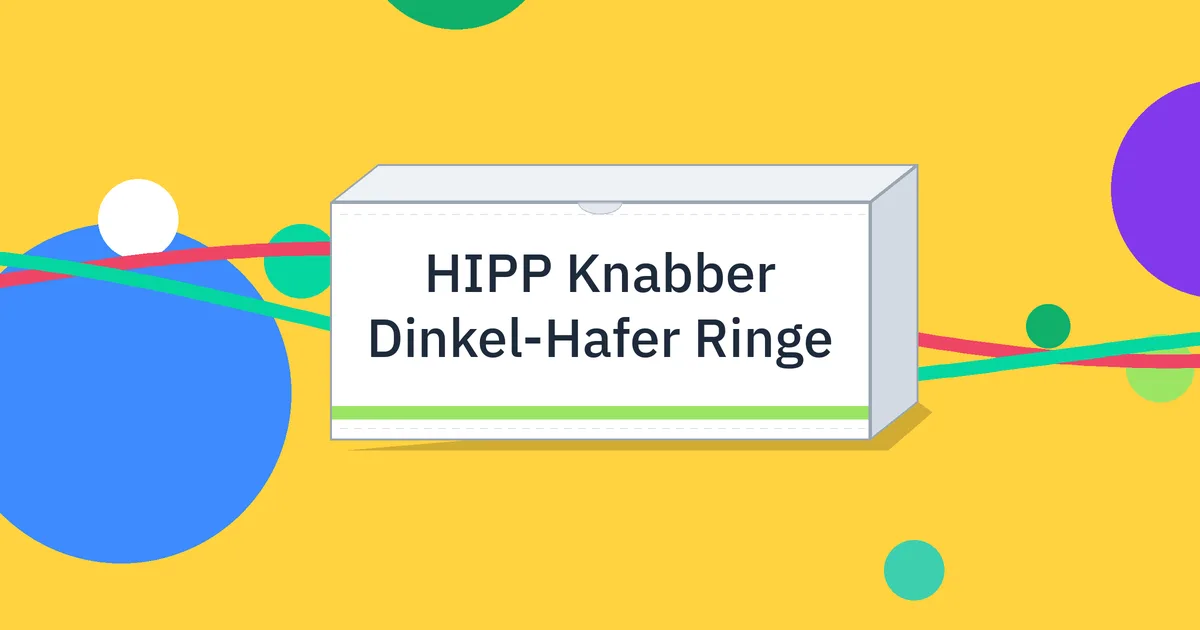 Symbolbild: Packung mit der Aufschrift HIPP Knabber Dinkel-Hafer Ringe (PZN 15997312) – Verfügbarkeit und Bezug in Apotheken in Frankfurt am Main
