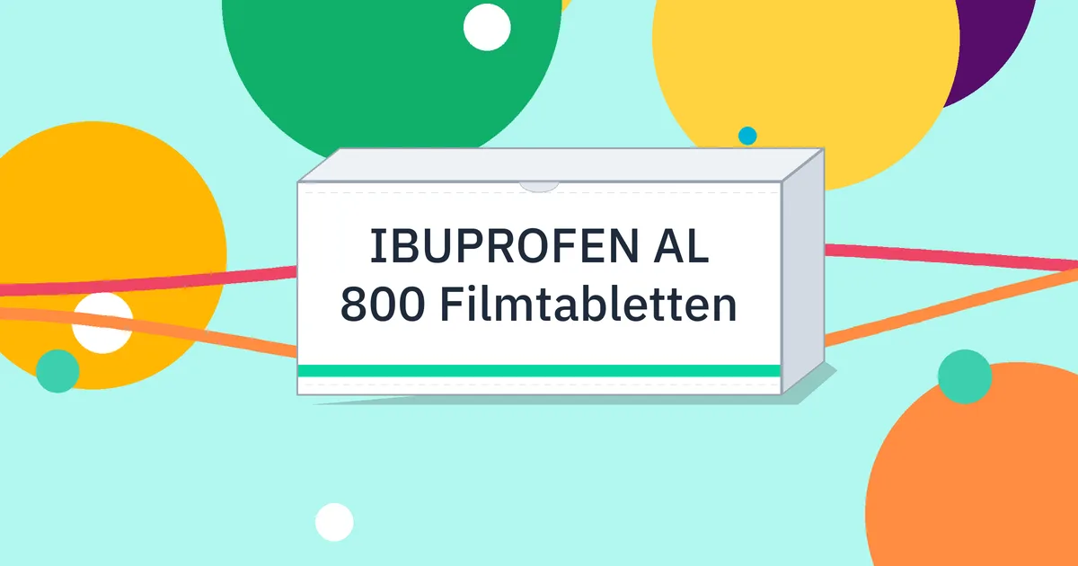 Symbolbild: Packung mit der Aufschrift IBUPROFEN AL 800 Filmtabletten (PZN 08753182) – Verfügbarkeit und Bezug in Apotheken in Frankfurt am Main