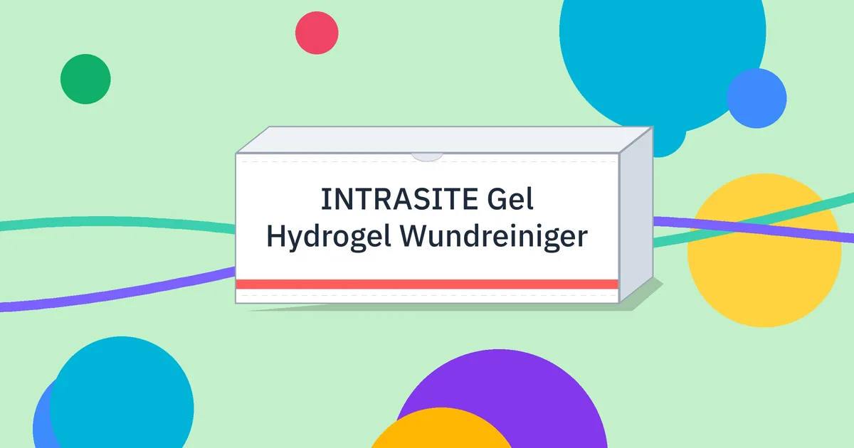 Symbolbild: Packung mit der Aufschrift INTRASITE Gel Hydrogel Wundreiniger (PZN 17831998) – Verfügbarkeit und Bezug in Apotheken in Frankfurt am Main