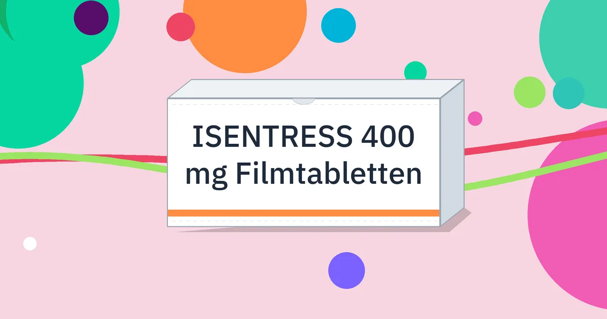 Symbolbild: Packung mit der Aufschrift ISENTRESS 400 mg Filmtabletten (PZN 13696055) – Verfügbarkeit und Bezug in Apotheken in Frankfurt am Main