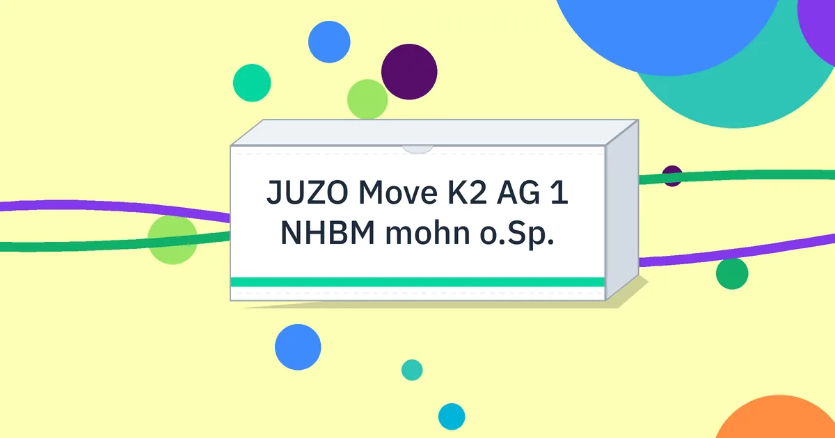 Symbolbild: Packung mit der Aufschrift JUZO Move K2 AG 1 NHBM mohn o.Sp. (PZN 18556904) – Verfügbarkeit und Bezug in Apotheken in Frankfurt am Main