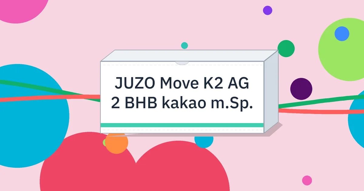 Symbolbild: Packung mit der Aufschrift JUZO Move K2 AG 2 BHB kakao m.Sp. (PZN 18555916) – Verfügbarkeit und Bezug in Apotheken in Frankfurt am Main