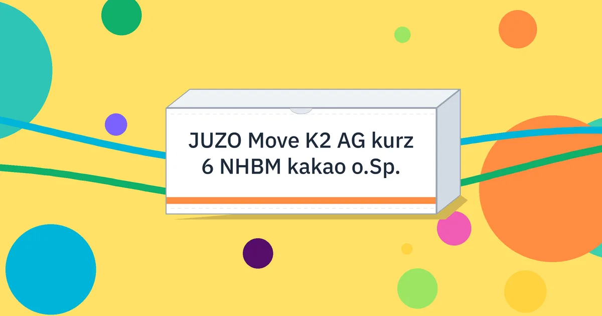 Symbolbild: Packung mit der Aufschrift JUZO Move K2 AG kurz 6 NHBM kakao o.Sp. (PZN 18560981) – Verfügbarkeit und Bezug in Apotheken in Frankfurt am Main