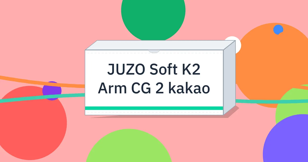 Symbolbild: Packung mit der Aufschrift JUZO Soft K2 Arm CG 2 kakao (PZN 15512349) – Verfügbarkeit und Bezug in Apotheken in Frankfurt am Main