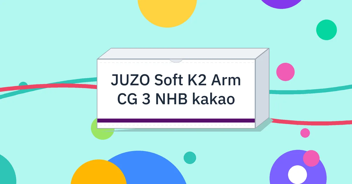 Symbolbild: Packung mit der Aufschrift JUZO Soft K2 Arm CG 3 NHB kakao (PZN 15511108) – Verfügbarkeit und Bezug in Apotheken in Frankfurt am Main