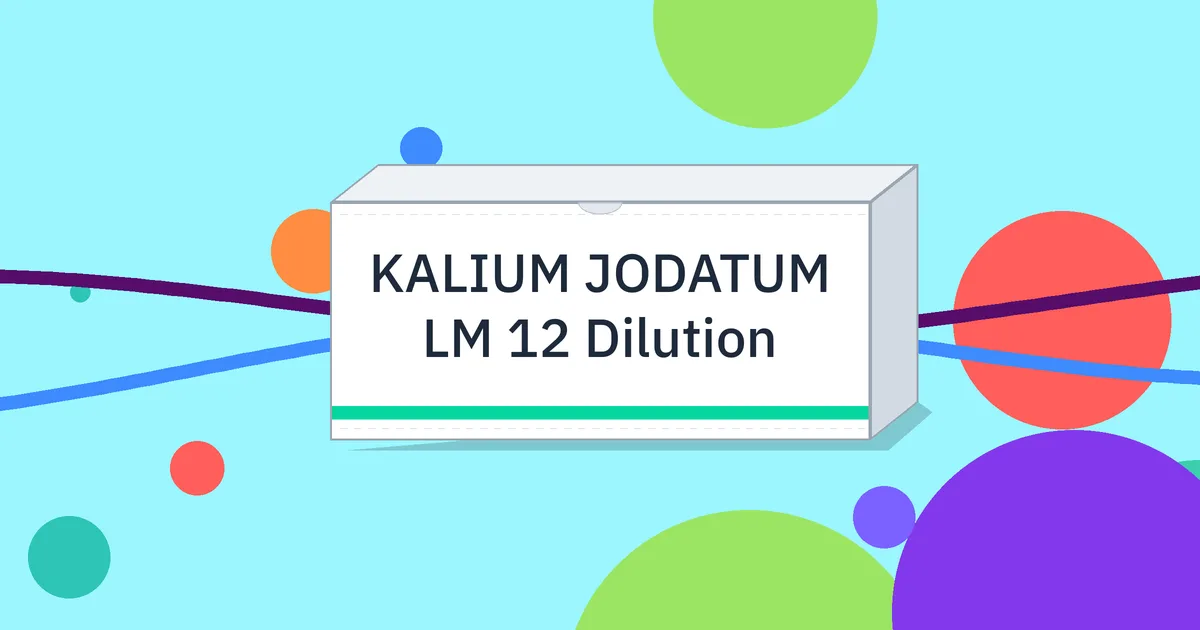 Symbolbild: Packung mit der Aufschrift KALIUM JODATUM LM 12 Dilution (PZN 07540774) – Verfügbarkeit und Bezug in Apotheken in Frankfurt am Main