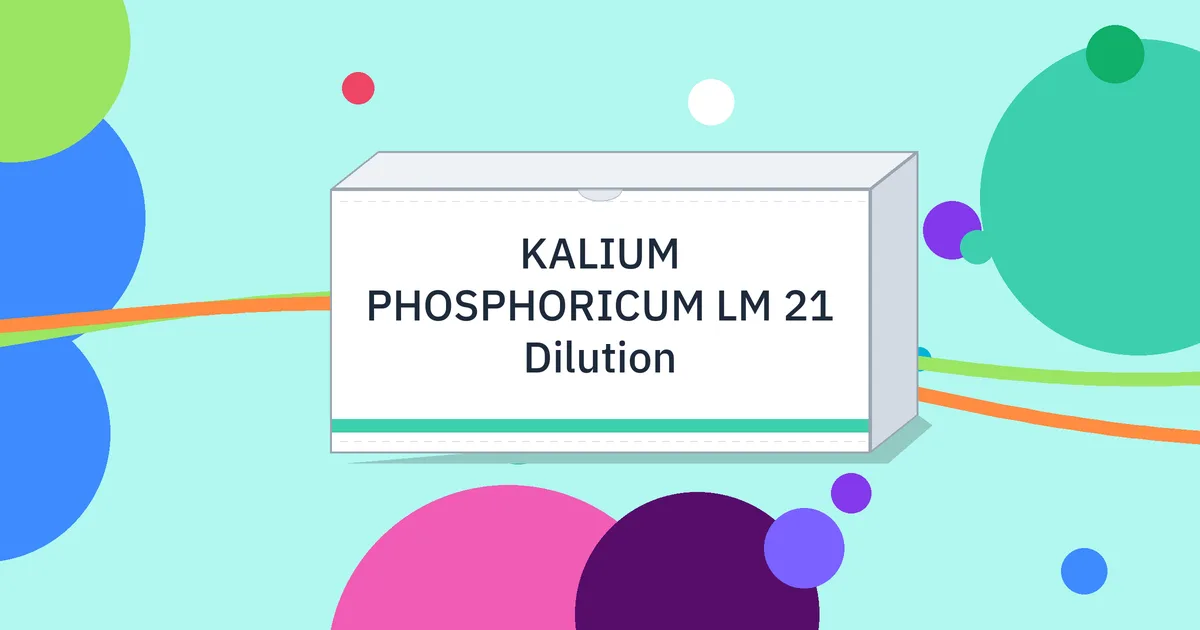 Symbolbild: Packung mit der Aufschrift KALIUM PHOSPHORICUM LM 21 Dilution (PZN 12924666) – Verfügbarkeit und Bezug in Apotheken in Frankfurt am Main