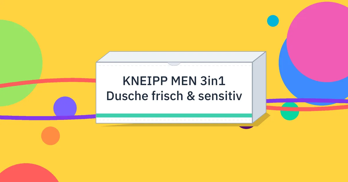 Symbolbild: Packung mit der Aufschrift KNEIPP MEN 3in1 Dusche frisch & sensitiv (PZN 18738746) – Verfügbarkeit und Bezug in Apotheken in Frankfurt am Main