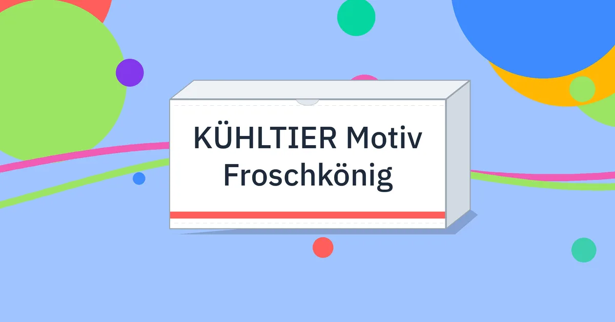 Symbolbild: Packung mit der Aufschrift KÜHLTIER Motiv Froschkönig (PZN 11872625) – Verfügbarkeit und Bezug in Apotheken in Frankfurt am Main