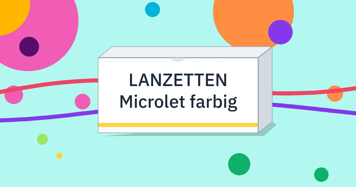 Symbolbild: Packung mit der Aufschrift LANZETTEN Microlet farbig (PZN 08841621) – Verfügbarkeit und Bezug in Apotheken in Frankfurt am Main