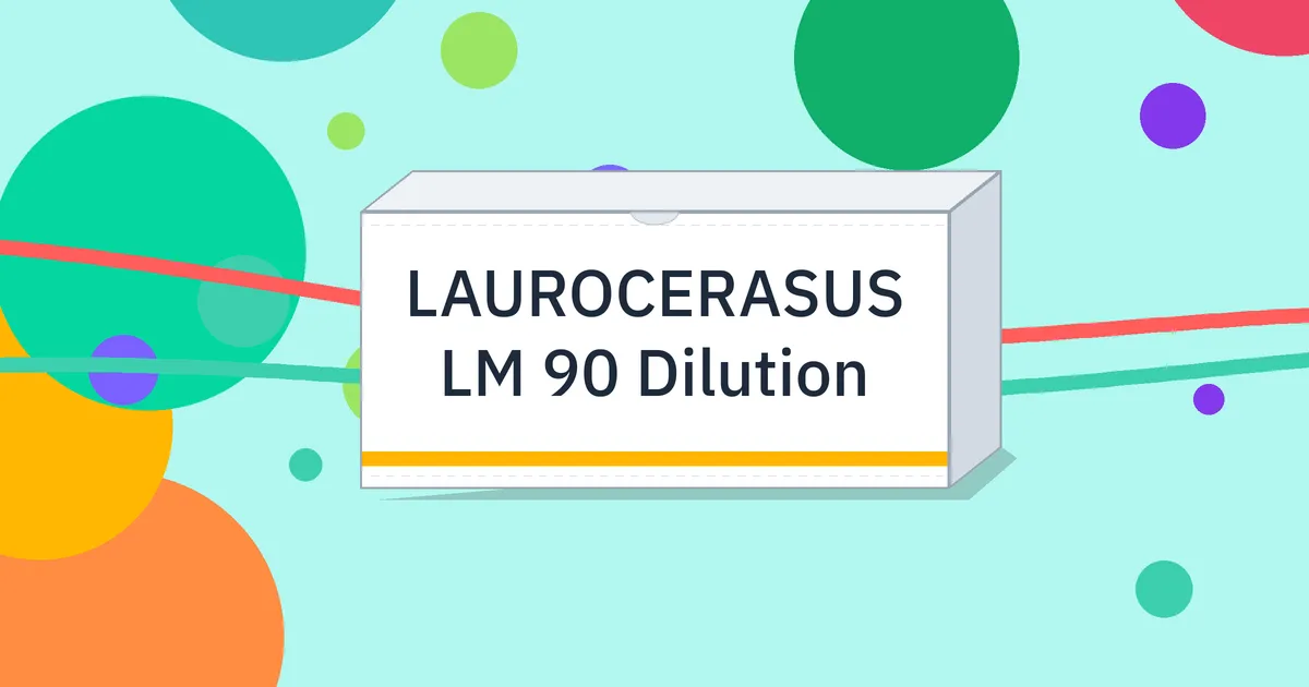 Symbolbild: Packung mit der Aufschrift LAUROCERASUS LM 90 Dilution (PZN 13524331) – Verfügbarkeit und Bezug in Apotheken in Frankfurt am Main
