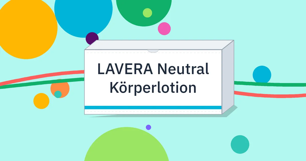 Symbolbild: Packung mit der Aufschrift LAVERA Neutral Körperlotion (PZN 14024599) – Verfügbarkeit und Bezug in Apotheken in Frankfurt am Main