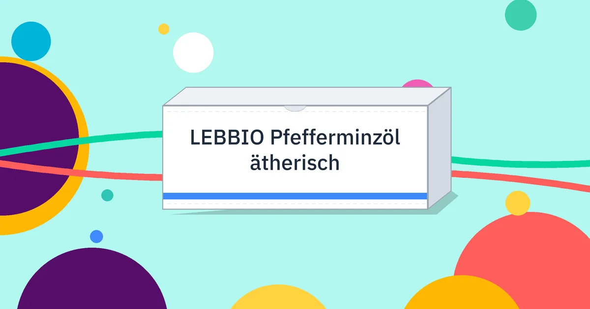 Symbolbild: Packung mit der Aufschrift LEBBIO Pfefferminzöl ätherisch (PZN 19408436) – Verfügbarkeit und Bezug in Apotheken in Frankfurt am Main