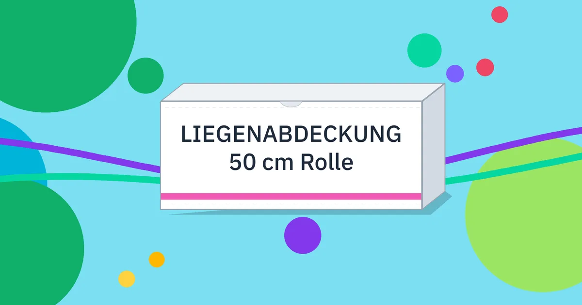 Symbolbild: Packung mit der Aufschrift LIEGENABDECKUNG 50 cm Rolle (PZN 04118626) – Verfügbarkeit und Bezug in Apotheken in Frankfurt am Main