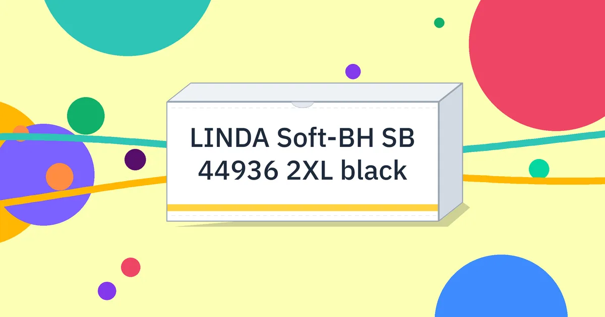 Symbolbild: Packung mit der Aufschrift LINDA Soft-BH SB 44936 2XL black (PZN 19182363) – Verfügbarkeit und Bezug in Apotheken in Frankfurt am Main