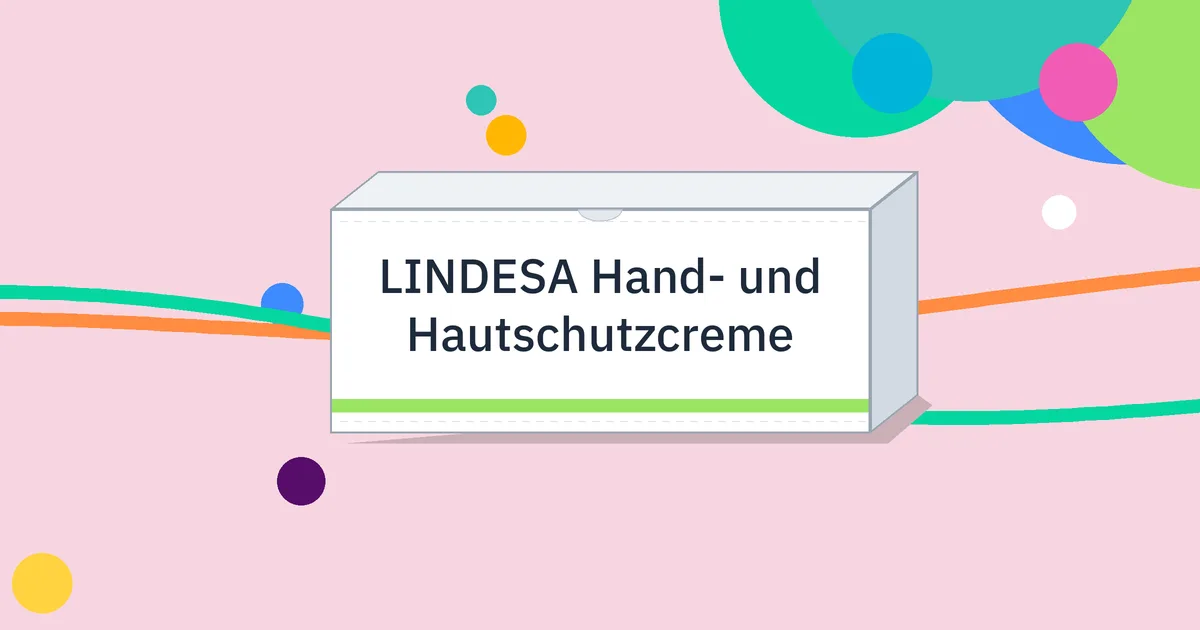 Symbolbild: Packung mit der Aufschrift LINDESA Hand- und Hautschutzcreme (PZN 04531958) – Verfügbarkeit und Bezug in Apotheken in Frankfurt am Main