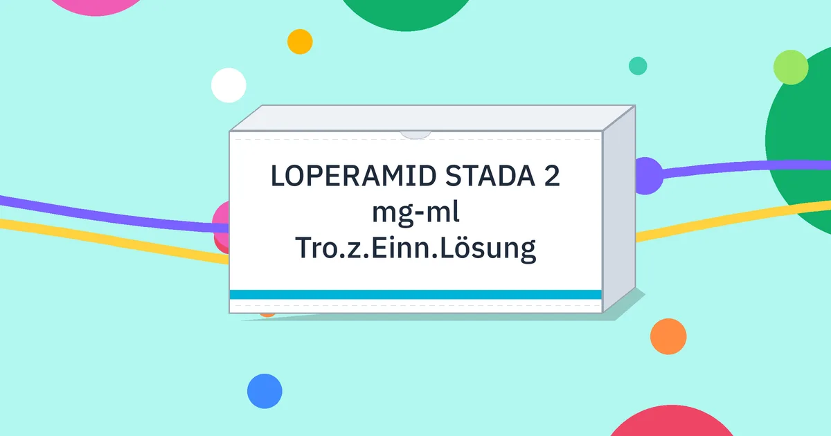 Symbolbild: Packung mit der Aufschrift LOPERAMID STADA 2 mg-ml Tro.z.Einn.Lösung (PZN 03970710) – Verfügbarkeit und Bezug in Apotheken in Frankfurt am Main