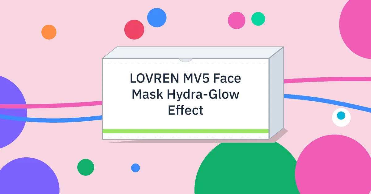 Symbolbild: Packung mit der Aufschrift LOVREN MV5 Face Mask Hydra-Glow Effect (PZN 20862761) – Verfügbarkeit und Bezug in Apotheken in Frankfurt am Main