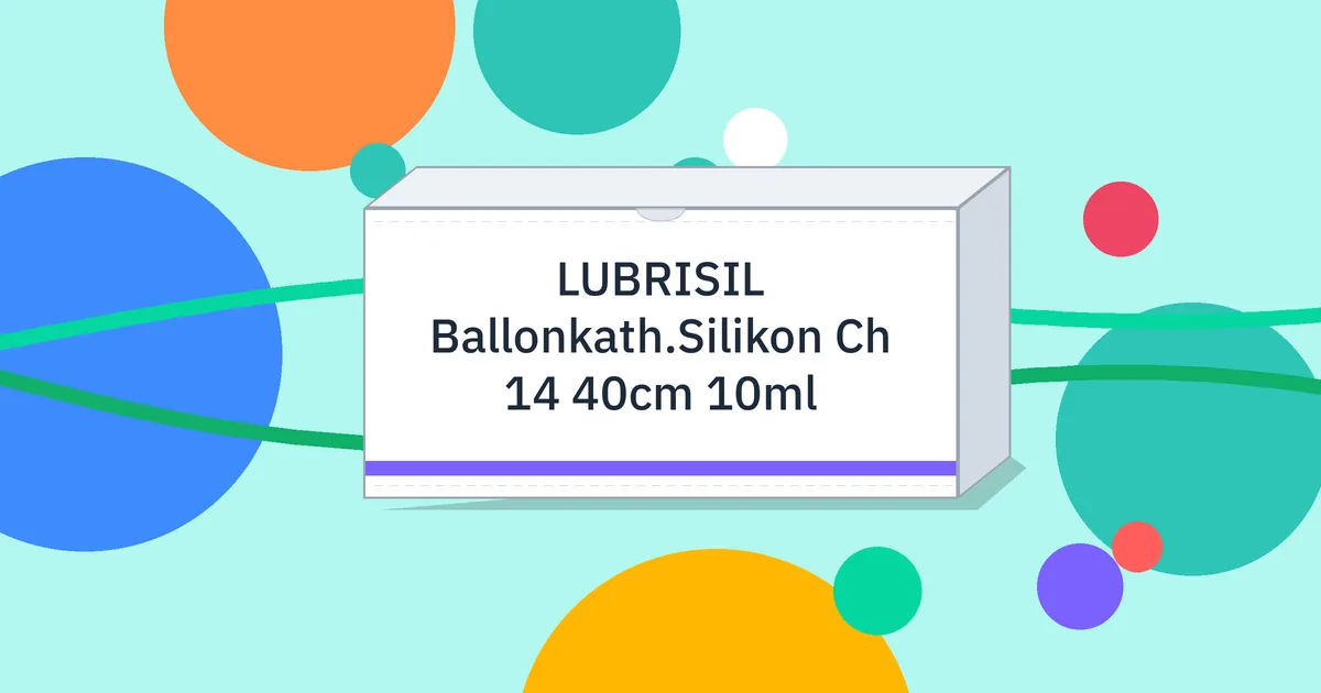 Symbolbild: Packung mit der Aufschrift LUBRISIL Ballonkath.Silikon Ch 14 40cm 10ml (PZN 06901425) – Verfügbarkeit und Bezug in Apotheken in Frankfurt am Main