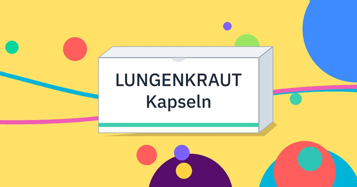 Symbolbild: Packung mit der Aufschrift LUNGENKRAUT Kapseln (PZN 07333259) – Verfügbarkeit und Bezug in Apotheken in Frankfurt am Main