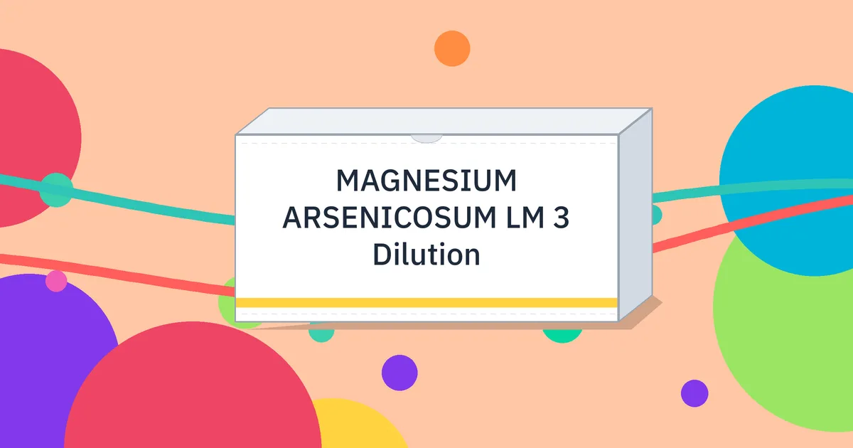 Symbolbild: Packung mit der Aufschrift MAGNESIUM ARSENICOSUM LM 3 Dilution (PZN 12936008) – Verfügbarkeit und Bezug in Apotheken in Frankfurt am Main