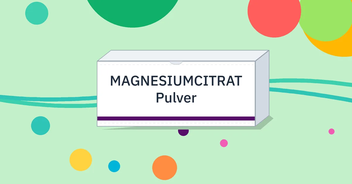 Symbolbild: Packung mit der Aufschrift MAGNESIUMCITRAT Pulver (PZN 13583836) – Verfügbarkeit und Bezug in Apotheken in Frankfurt am Main