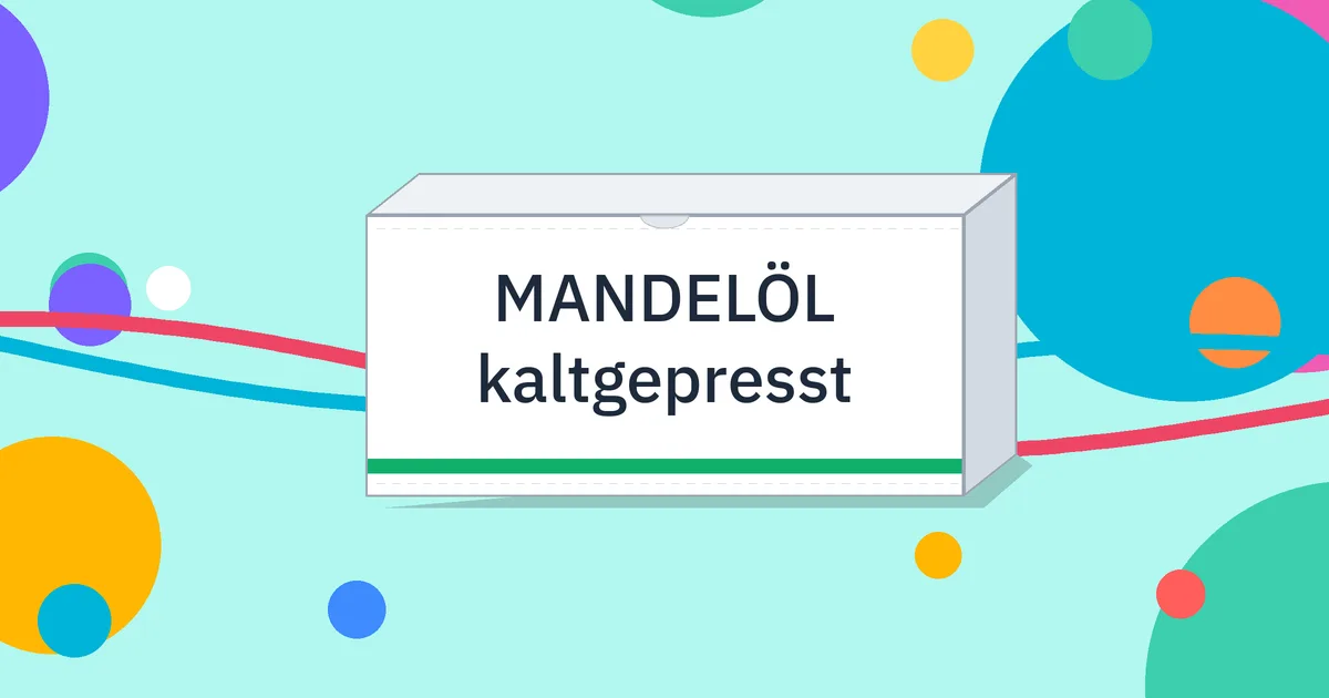 Symbolbild: Packung mit der Aufschrift MANDELÖL kaltgepresst (PZN 04645478) – Verfügbarkeit und Bezug in Apotheken in Frankfurt am Main