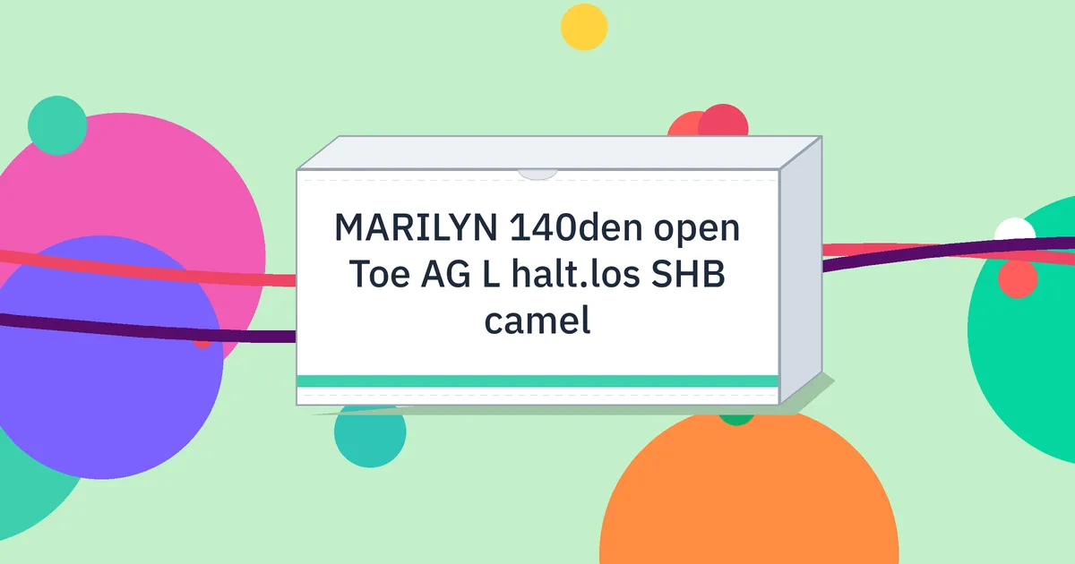 Symbolbild: Packung mit der Aufschrift MARILYN 140den open Toe AG L halt.los SHB camel (PZN 16187874) – Verfügbarkeit und Bezug in Apotheken in Frankfurt am Main