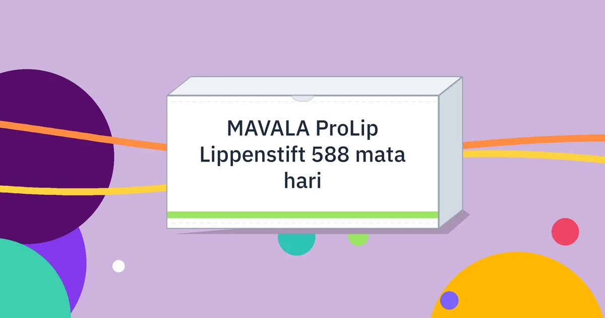 Symbolbild: Packung mit der Aufschrift MAVALA ProLip Lippenstift 588 mata hari (PZN 14437947) – Verfügbarkeit und Bezug in Apotheken in Frankfurt am Main