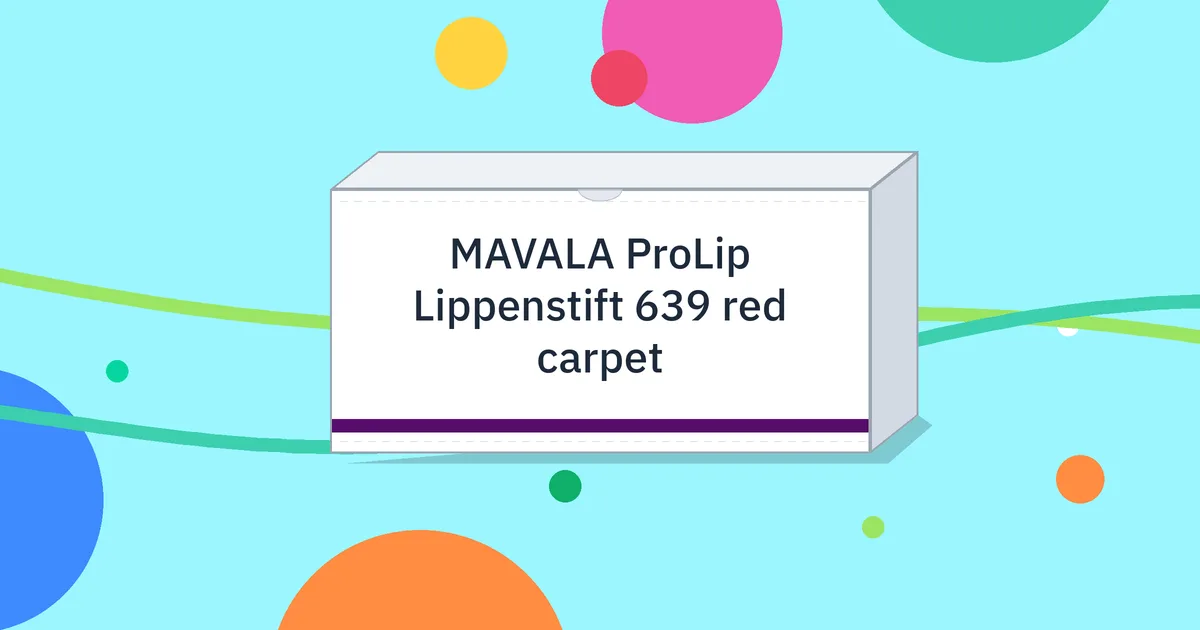 Symbolbild: Packung mit der Aufschrift MAVALA ProLip Lippenstift 639 red carpet (PZN 13903287) – Verfügbarkeit und Bezug in Apotheken in Frankfurt am Main