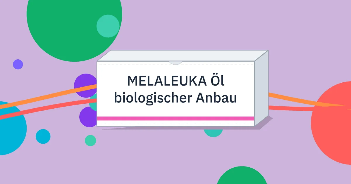Symbolbild: Packung mit der Aufschrift MELALEUKA Öl biologischer Anbau (PZN 03770810) – Verfügbarkeit und Bezug in Apotheken in Frankfurt am Main