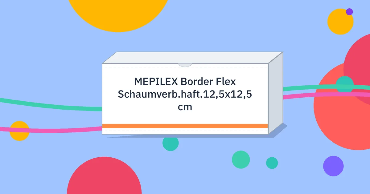 Symbolbild: Packung mit der Aufschrift MEPILEX Border Flex Schaumverb.haft.12,5x12,5 cm (PZN 18496042) – Verfügbarkeit und Bezug in Apotheken in Frankfurt am Main