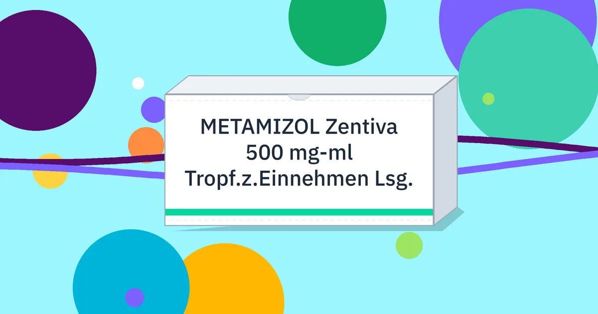 Symbolbild: Packung mit der Aufschrift METAMIZOL Zentiva 500 mg-ml Tropf.z.Einnehmen Lsg. (PZN 17418933) – Verfügbarkeit und Bezug in Apotheken in Frankfurt am Main