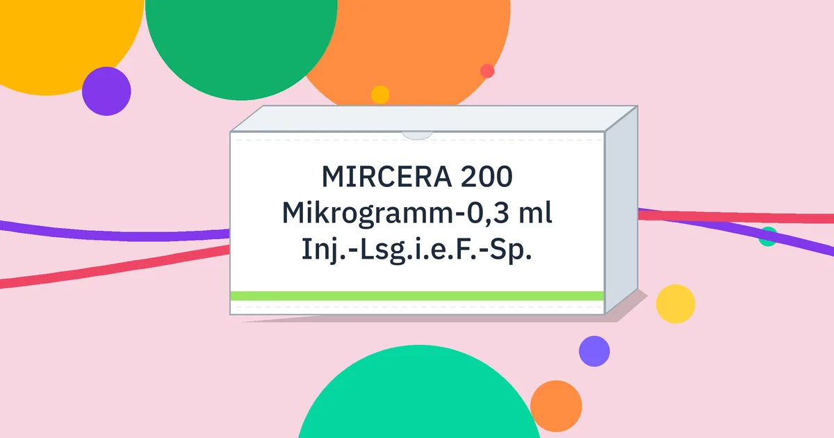 Symbolbild: Packung mit der Aufschrift MIRCERA 200 Mikrogramm-0,3 ml Inj.-Lsg.i.e.F.-Sp. (PZN 09206476) – Verfügbarkeit und Bezug in Apotheken in Frankfurt am Main