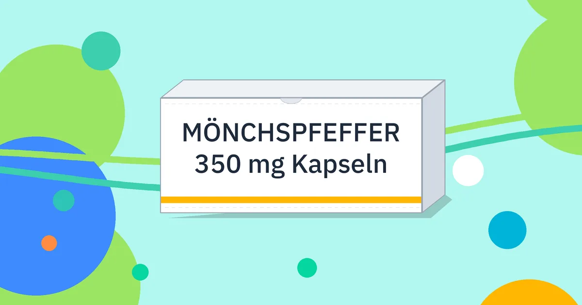Symbolbild: Packung mit der Aufschrift MÖNCHSPFEFFER 350 mg Kapseln (PZN 18216551) – Verfügbarkeit und Bezug in Apotheken in Frankfurt am Main