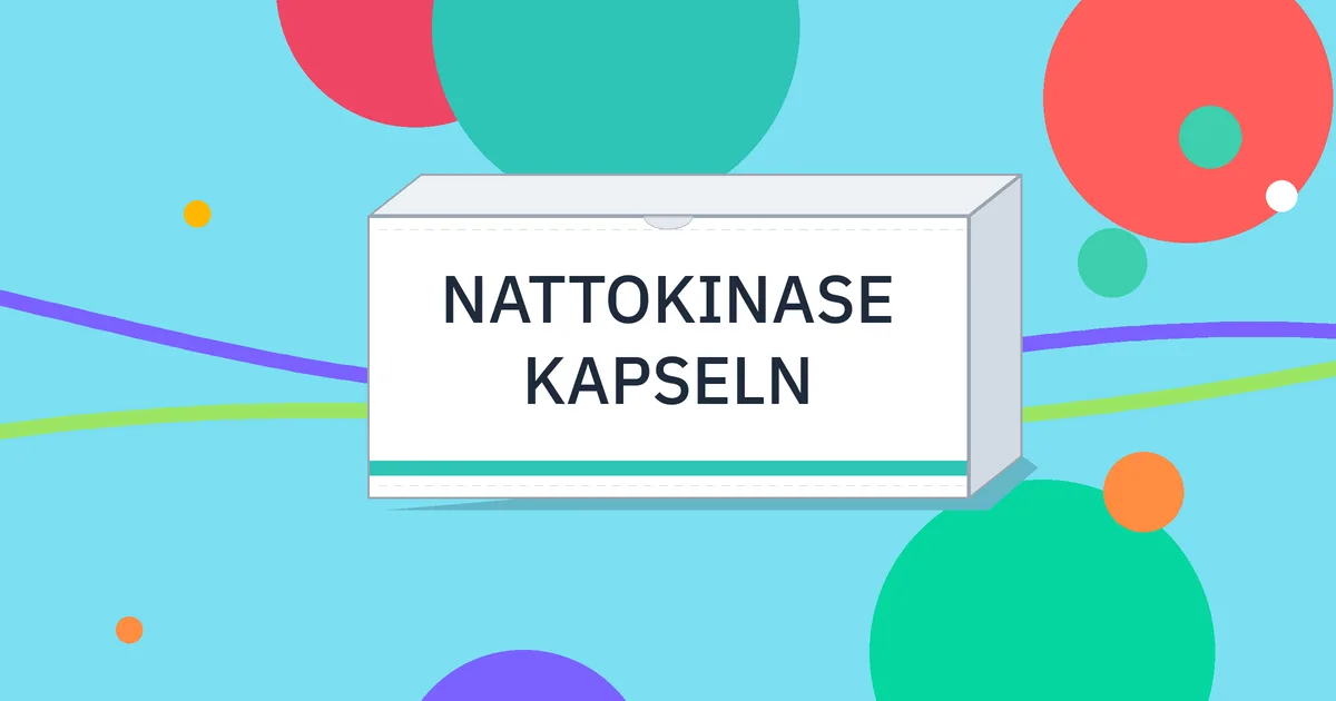 Symbolbild: Packung mit der Aufschrift NATTOKINASE KAPSELN (PZN 20105994) – Verfügbarkeit und Bezug in Apotheken in Frankfurt am Main